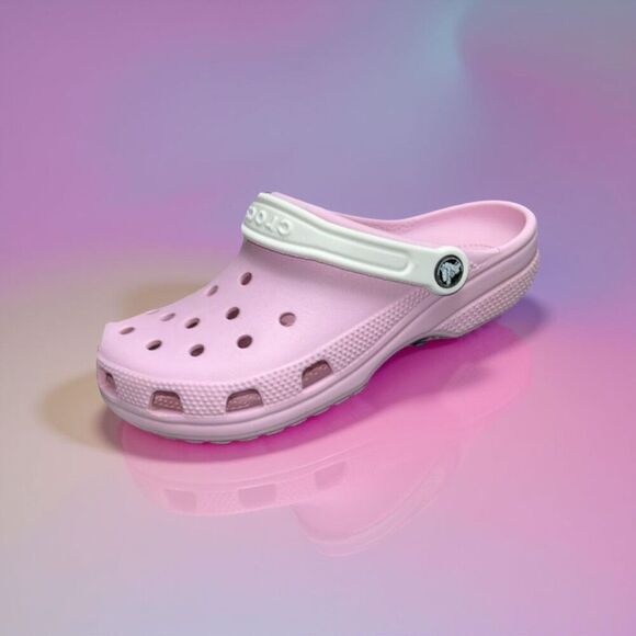 CROCS | Shoes | Adultclassic Ballerina Pink W White Crocband Crocs Size ...
